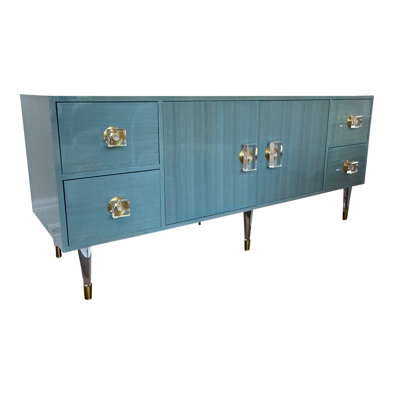 Anthropologie Lacquered Regency Buffet | Chairish