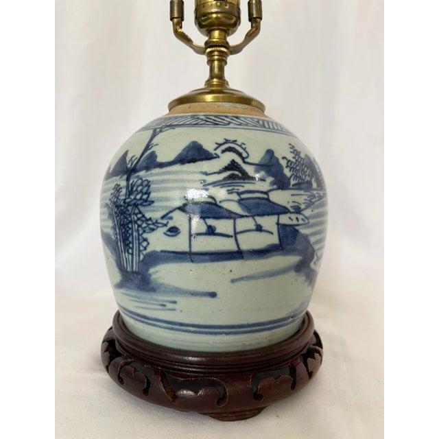 Antique Canton Ware Ginger Jar Lamp | Chairish