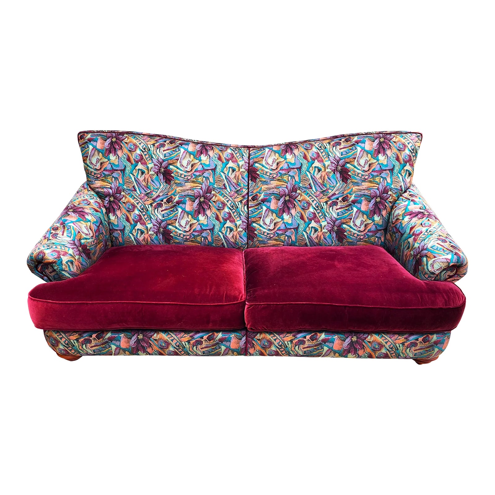 Thayer Coggin Tropical Sofa | Chairish
