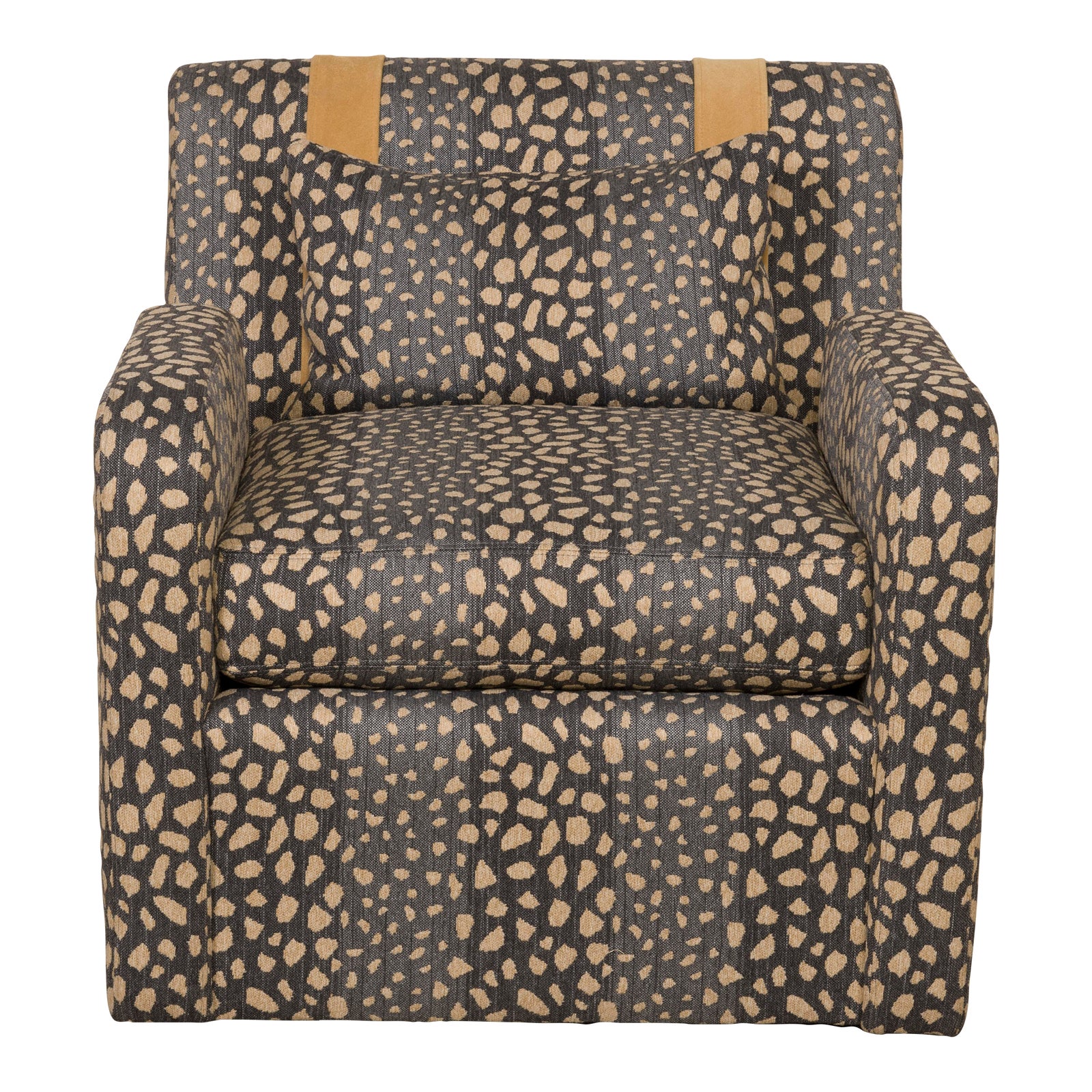 Vanguard Furniture Wilma Fawn Swivel Arm Chair | Chairish