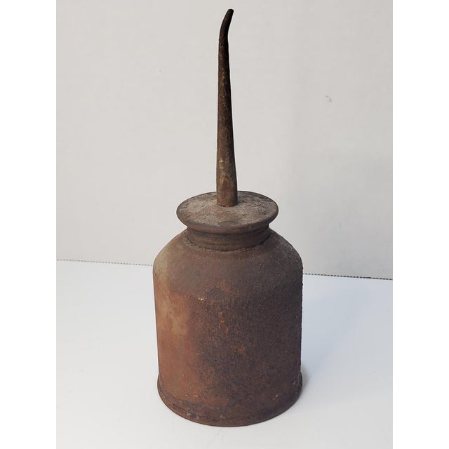 Rustic Mid Century Oil Can Oiler | Chairish