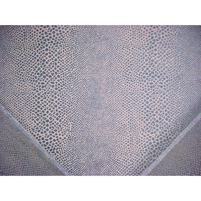 3-5/8y Kravet Smart Lizard Scale Design 34321 in Blue Beige Upholstery ...