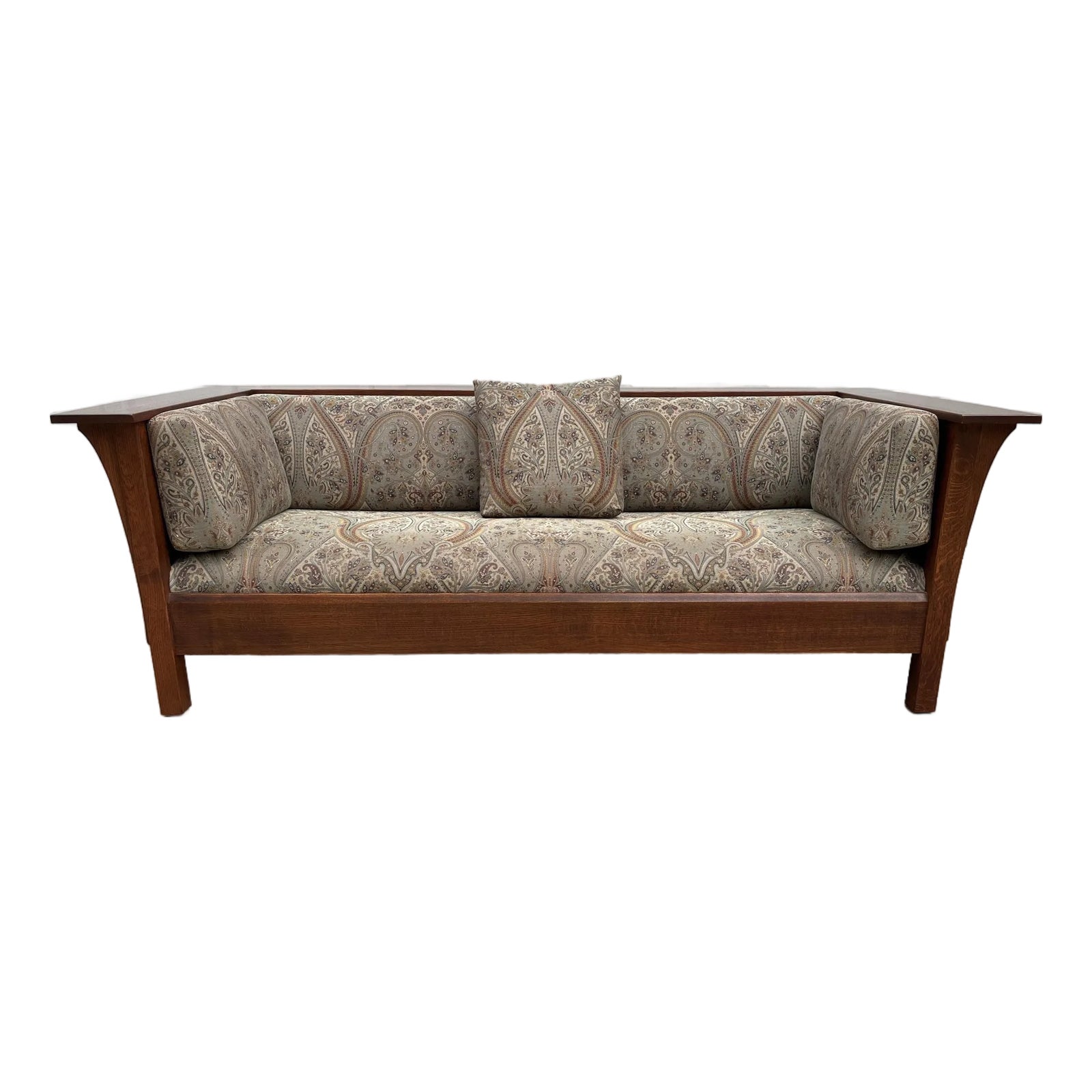 Stickley Mission Oak Arts & Crafts Prairie Sofa | Chairish