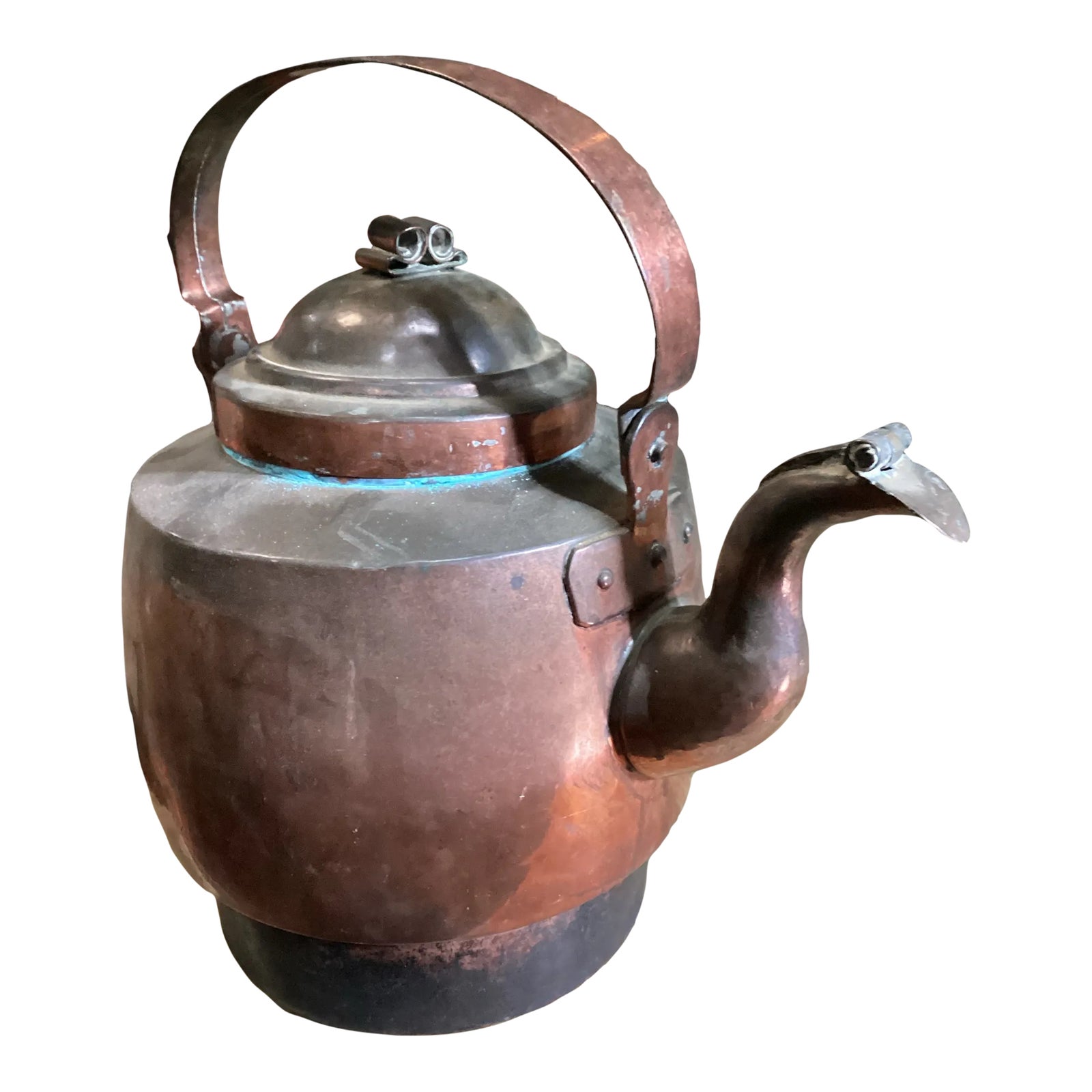 Early 19th Century Swedish Copper Water Kettle | Chairish