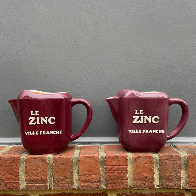 Restoration Hardware Le Zinc Ville France Pitcher | Chairish