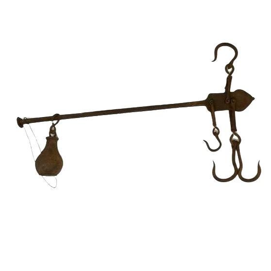 Primitive Westwood 180 Hanging Wool Weighing Scale Steelyard Sliding ...