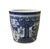 Chinese Blue White Kirin Flower Porcelain Pot Vase | Chairish