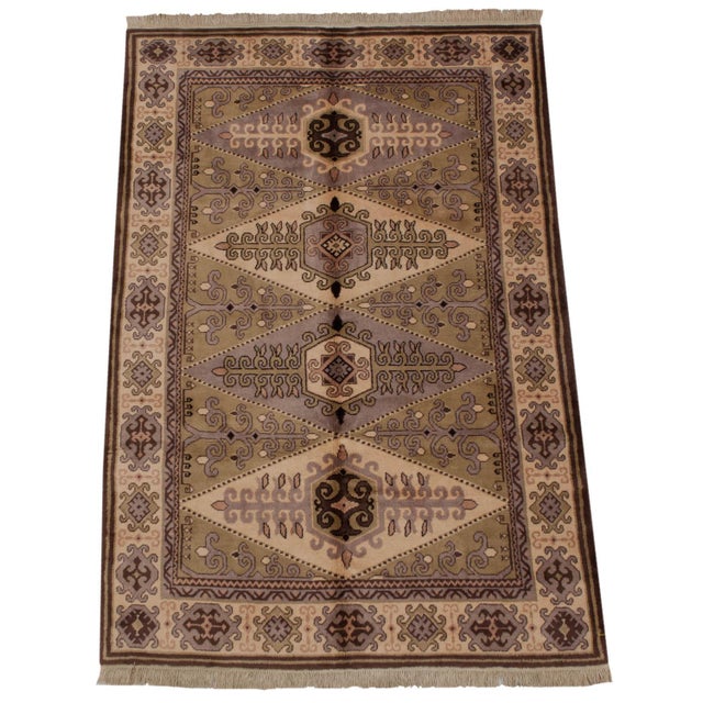 Vintage Siberian Caucasian Design Rug - 5'9" X 8'10" | Chairish