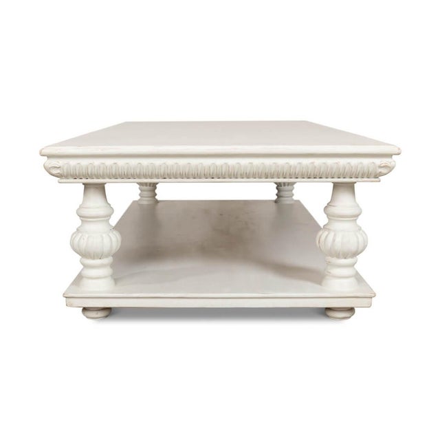 Antique White Cocktail Table | Chairish