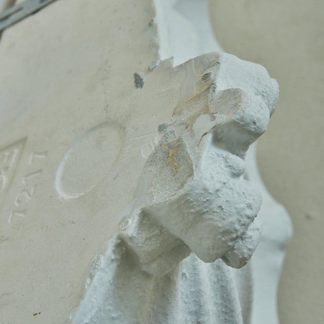 Art Deco Plaster Shell Sconce by Elgé, France 1960s | Chairish