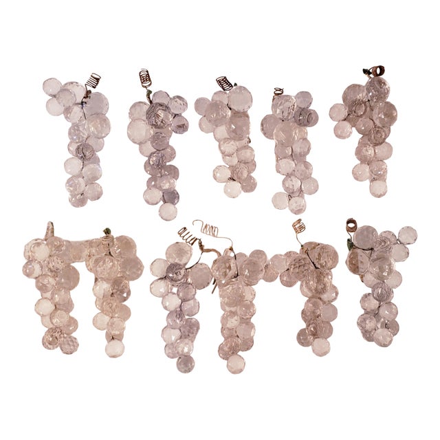 1980s Lucite Grape Clusters - Set of 10 | Chairish