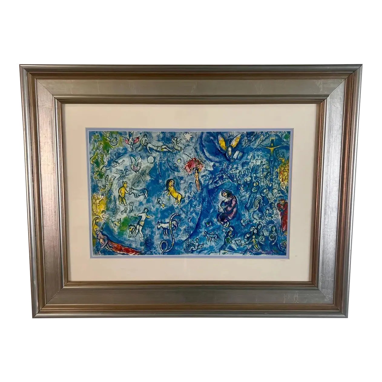 Marc Chagall " Peace" Lithograph, Hand Signed and Frame 1974 | Chairish