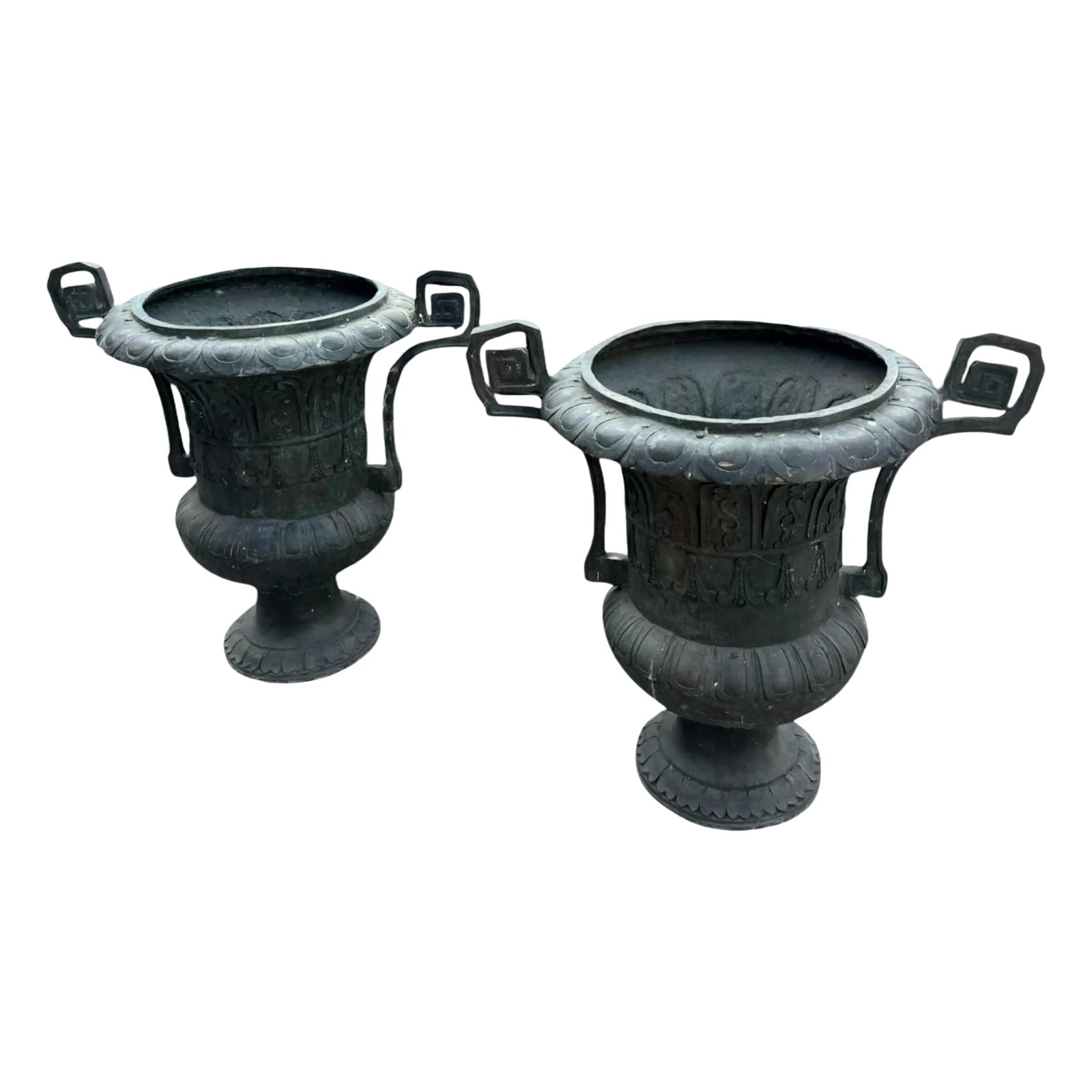 Large Bronze Vases, 1950s, Set of 2 | Chairish