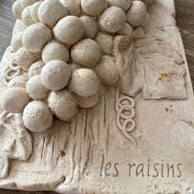 French Provencal Plaster Wall Plaque, Pair | Chairish