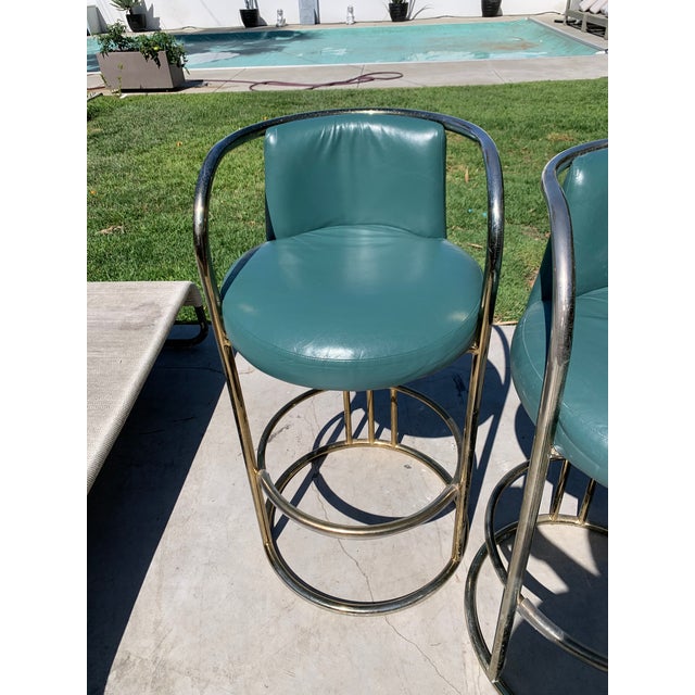 Deco Barstools - Set of 3 | Chairish