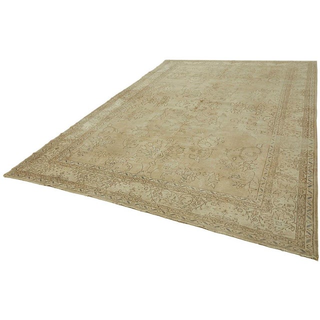 Large Vintage Overdyed Area Rug | Chairish