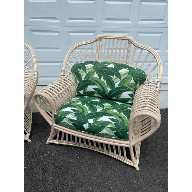 1970s Ficks Reed Vintage Bamboo Sofa and Chair With Tommy Bahama ...
