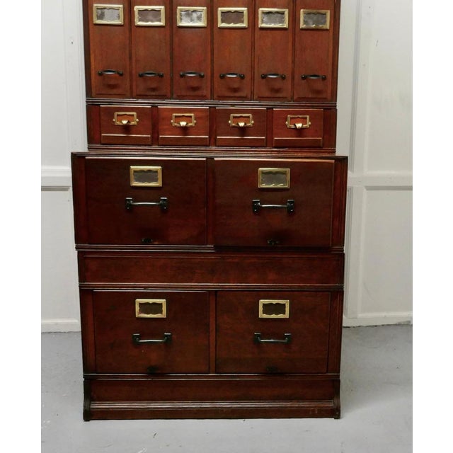 Vintage Industrial Yawman and Erbe Stacking Filing Cabinet, 1900s ...