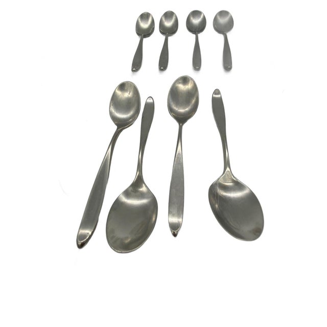 Don Wallace for Lauffer Design 2 Stainless Steel Set of 42 | Chairish