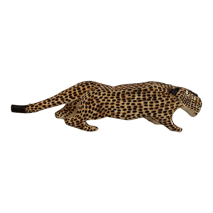 Tupi Guarani Tribal Sculpture of a Tigre 12.5" W | Chairish