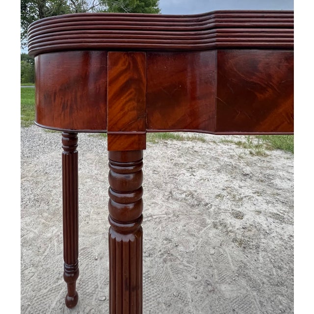 Antique Federal Mahogany Sheraton Card Table Circa 1820’s | Chairish