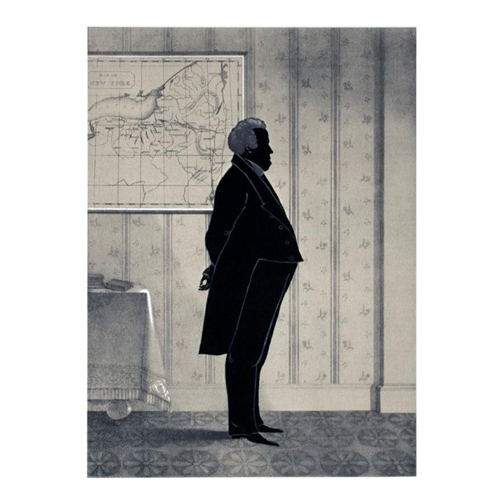 1965 Henry Brown 'De Witt Clinton' Impressionism Black & White Offset ...