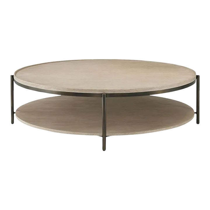 Large Round Modern Cocktail Table | Chairish