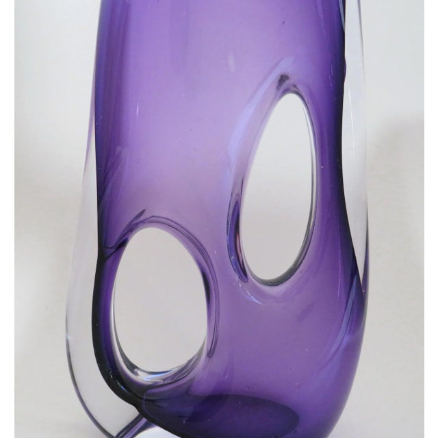 Adam Jablonski Purple Glass Vase | Chairish