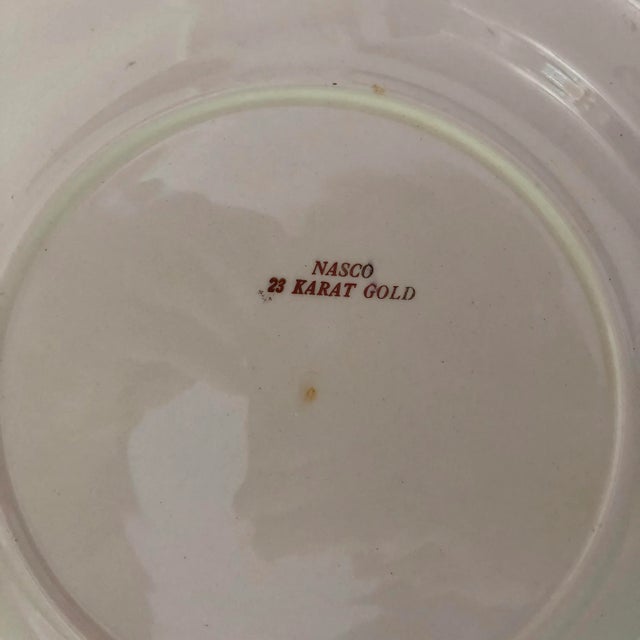 1950s Vintage Victorian Style "Nasco 23 K Gold" China Plate | Chairish