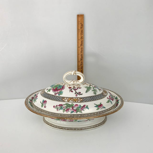 19th Century Minton "Indian Tree" Soup Tureen | Chairish