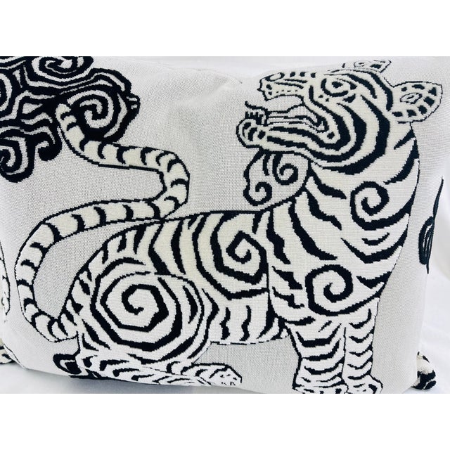 De Leo Textiles "Akbar Tuxedo Black Tiger" 16"x20" Pillows-A Pair ...