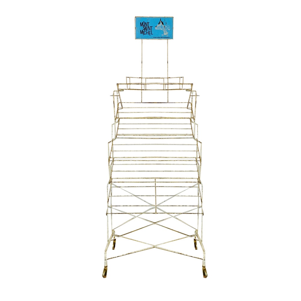 Vintage French Metal 6-Tier Shop Display Stand, 1970s | Chairish