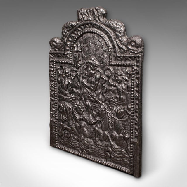 1800 Large Antique Decorative Fire Back | Chairish