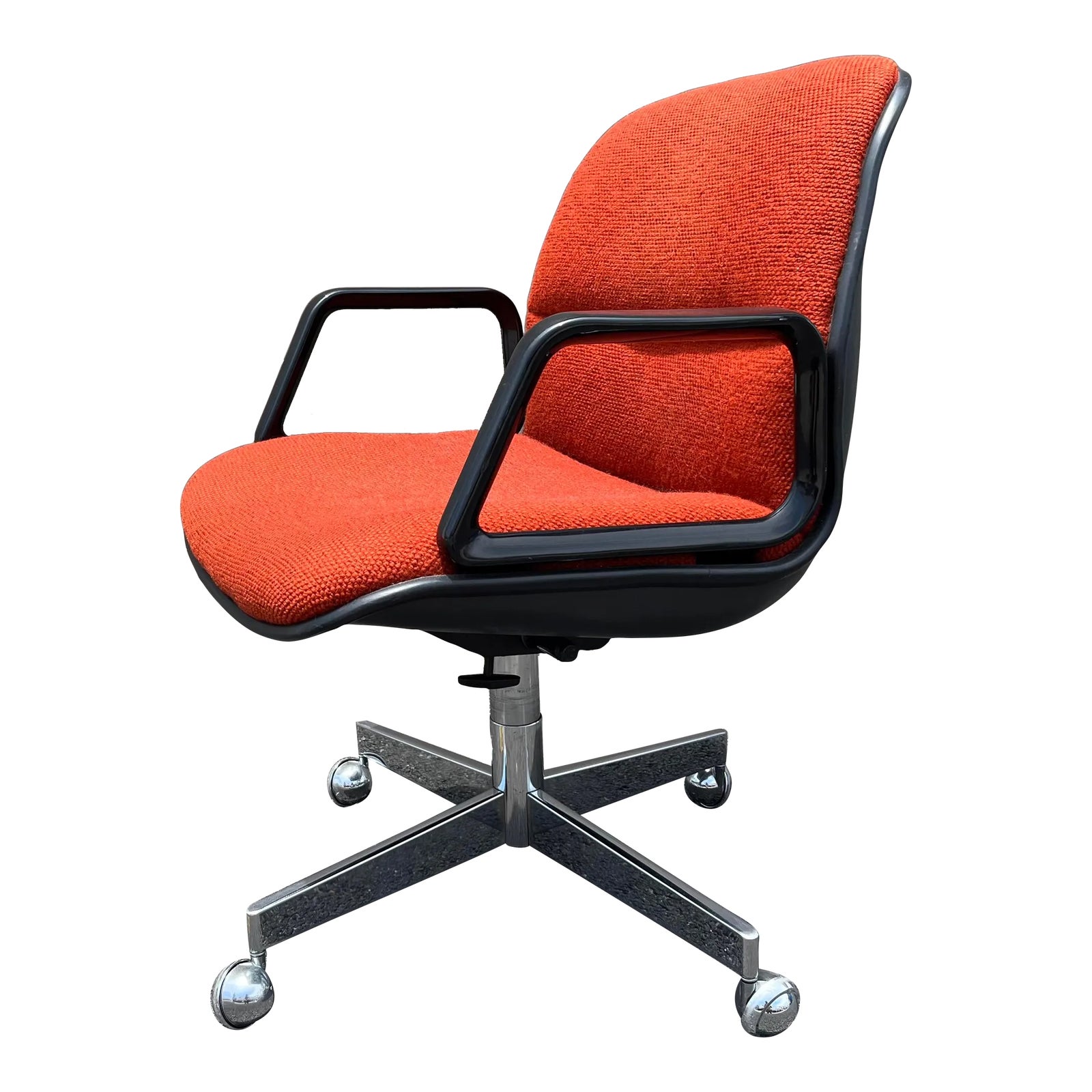 1970s Mid Century Modern Charles Pollock Style Office Chair by All ...