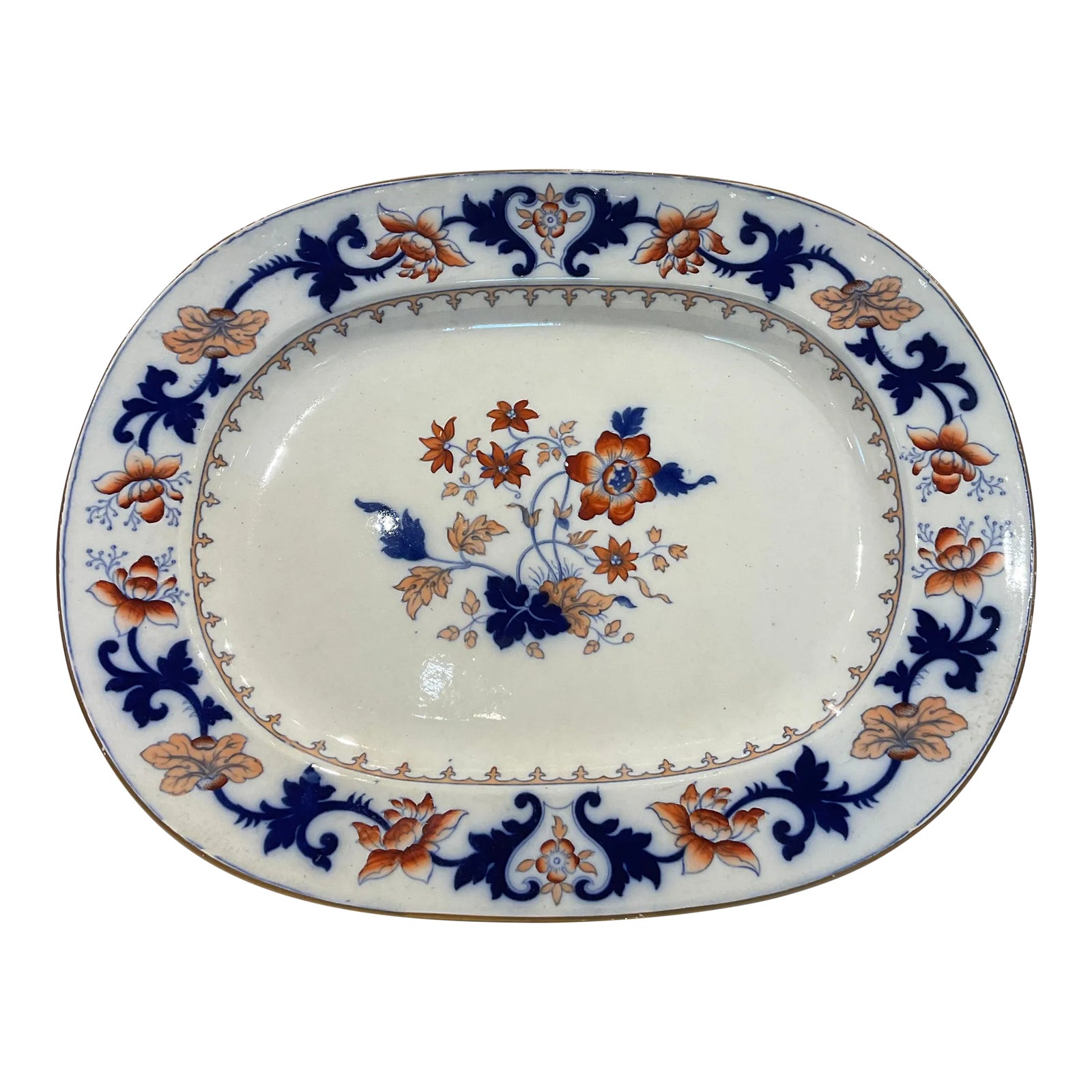 19th Century Minton "Merrion" Platter | Chairish