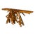 Rustic Tree Root Live Edge Lacquered Console Table | Chairish