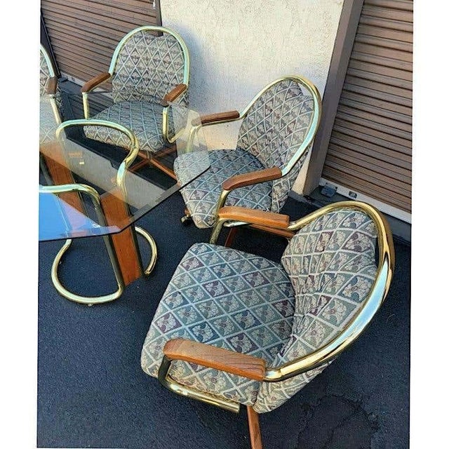 1990s Vintage Chromcraft Dinette Set | Chairish