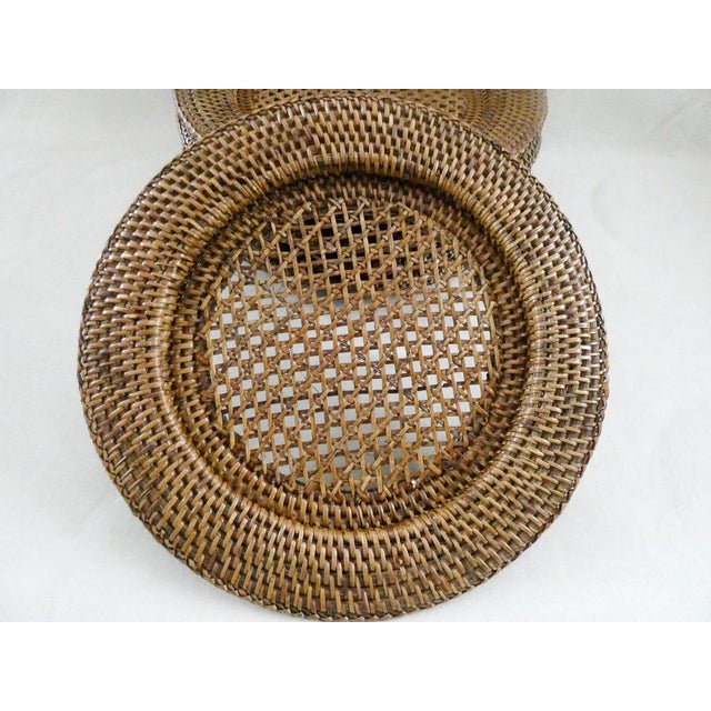 Vintage French Rattan Plates, 1970s, Set of 6 | Chairish