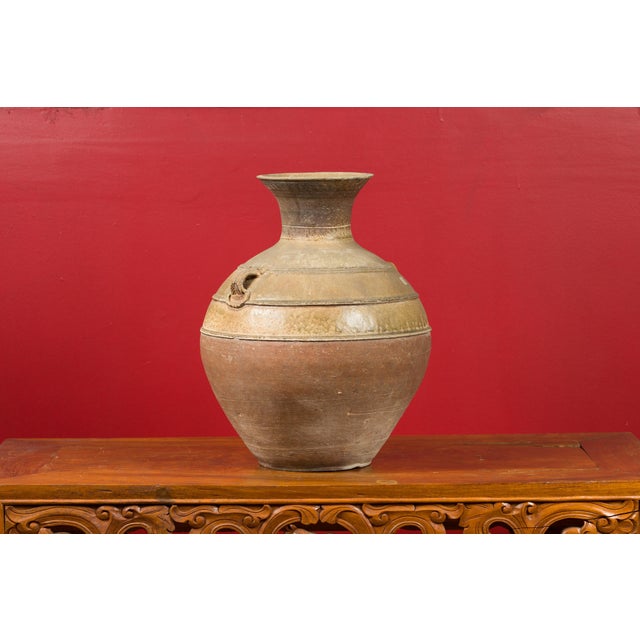 Chinese Han Dynasty Glazed Hu Vessel with Petite Handles, circa 202 BC ...