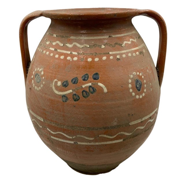 Antique Hungarian Folk Art Pottery | Chairish