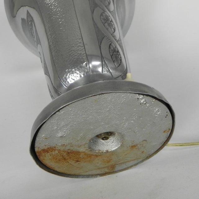 Art Deco Aluminium Uplight Table Lamp, 1930s | Chairish