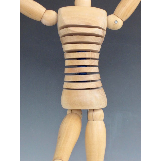 Late 20th Century Posable Jointed Wooden Human Figure Artist Figure ...