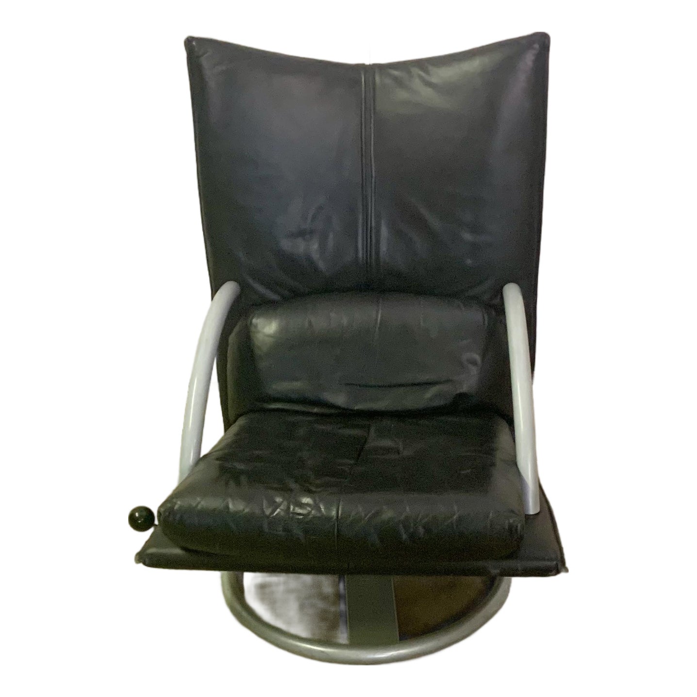 Leather BMP 418 Swivel Chair Attributed to Rolf Benz, 1980s | Chairish