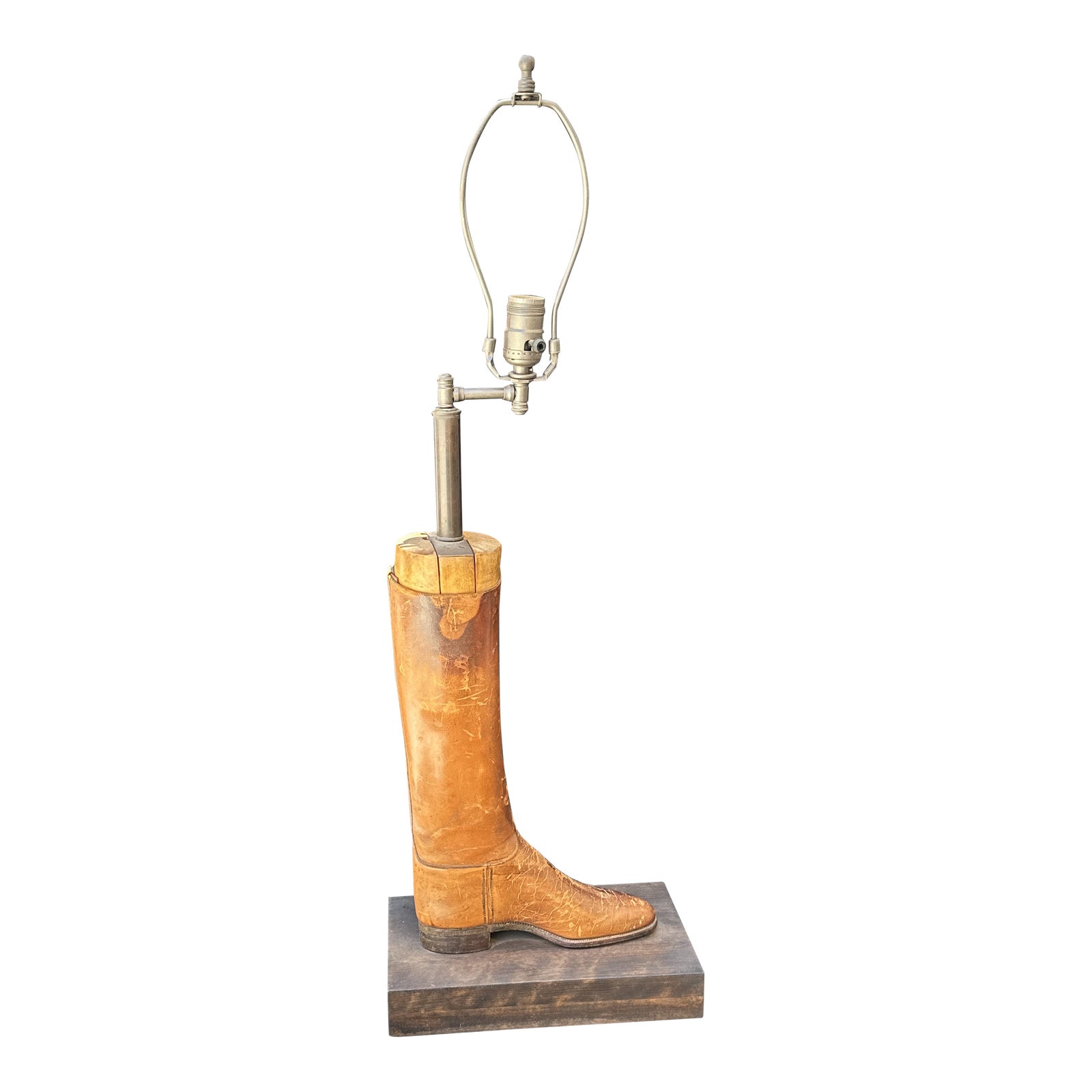 1970s Riding Boot Lamp | Chairish