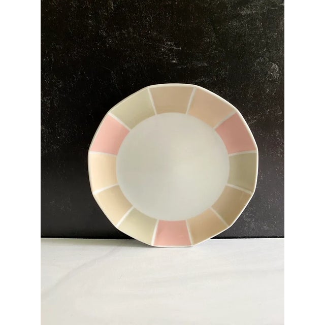 1980s Vintage Pastel Color Snack or Dessert Plates - Set of 4 | Chairish