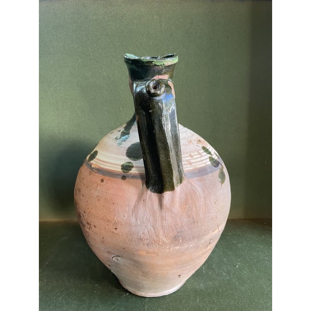 Early 20th Century Country Pottery Terracotta Jug With Fiancé Color ...