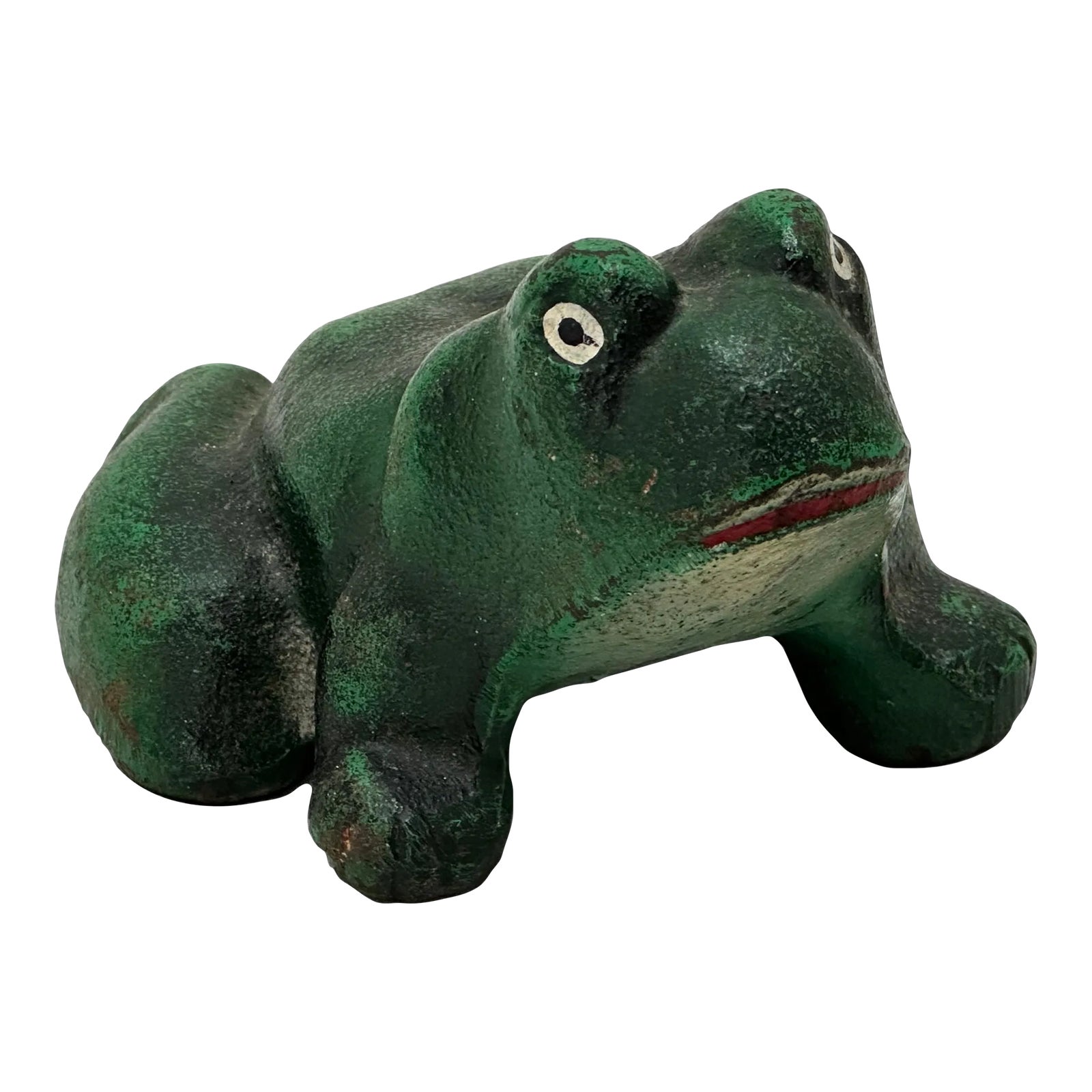 Antique American Life Size Figurative Frog - Bullfrog Cast Iron ...