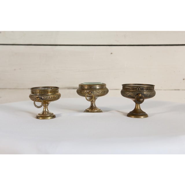 Art Nouveau Brass Risers, 1920s, Set of 3 | Chairish