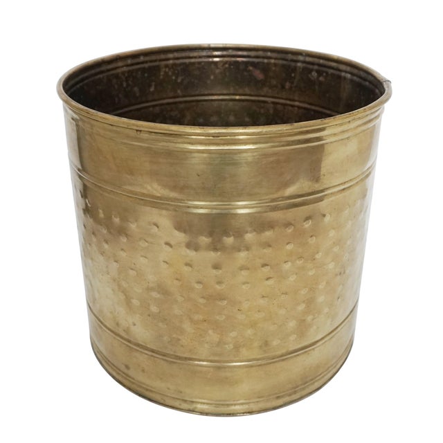 Vintage Brass Planter Vintage Large Hammered Brass Pot Vintage Large ...