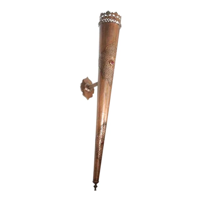 Moroccan Moorish Wall Brass Torchiere Sconces Oversized 6 Ft Tall - a ...